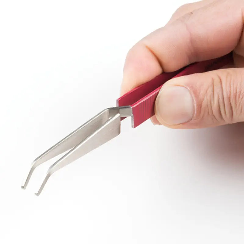 Sparkfun Tweezers - Curved (Cross-Lock, ESD Safe) - RobotShop
