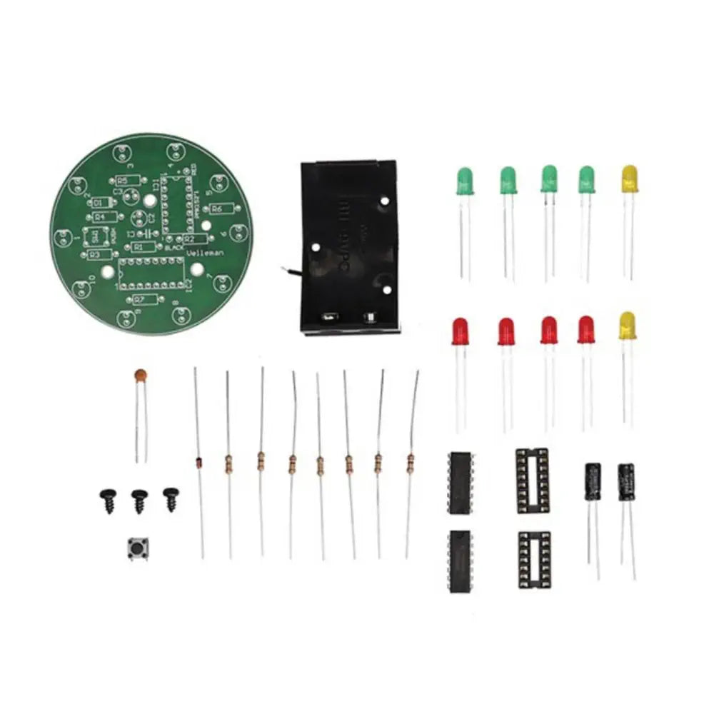 Velleman Spinning LED Wheel Soldering Kit - RobotShop
