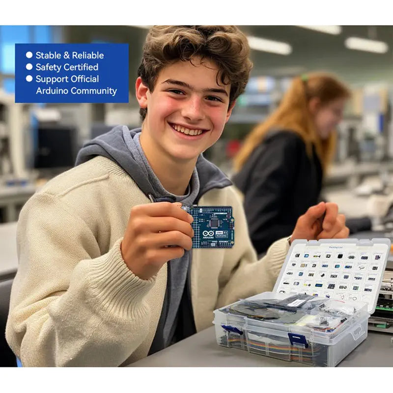 SunFounder Ultimate Sensor Kit with Original Arduino Uno R4 Minima ...