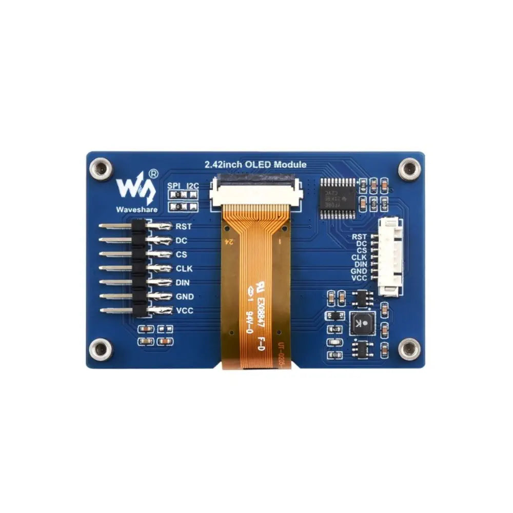 Waveshare 2.42" OLED Display Module, 128×64 Resolution, SPI / I2C ...