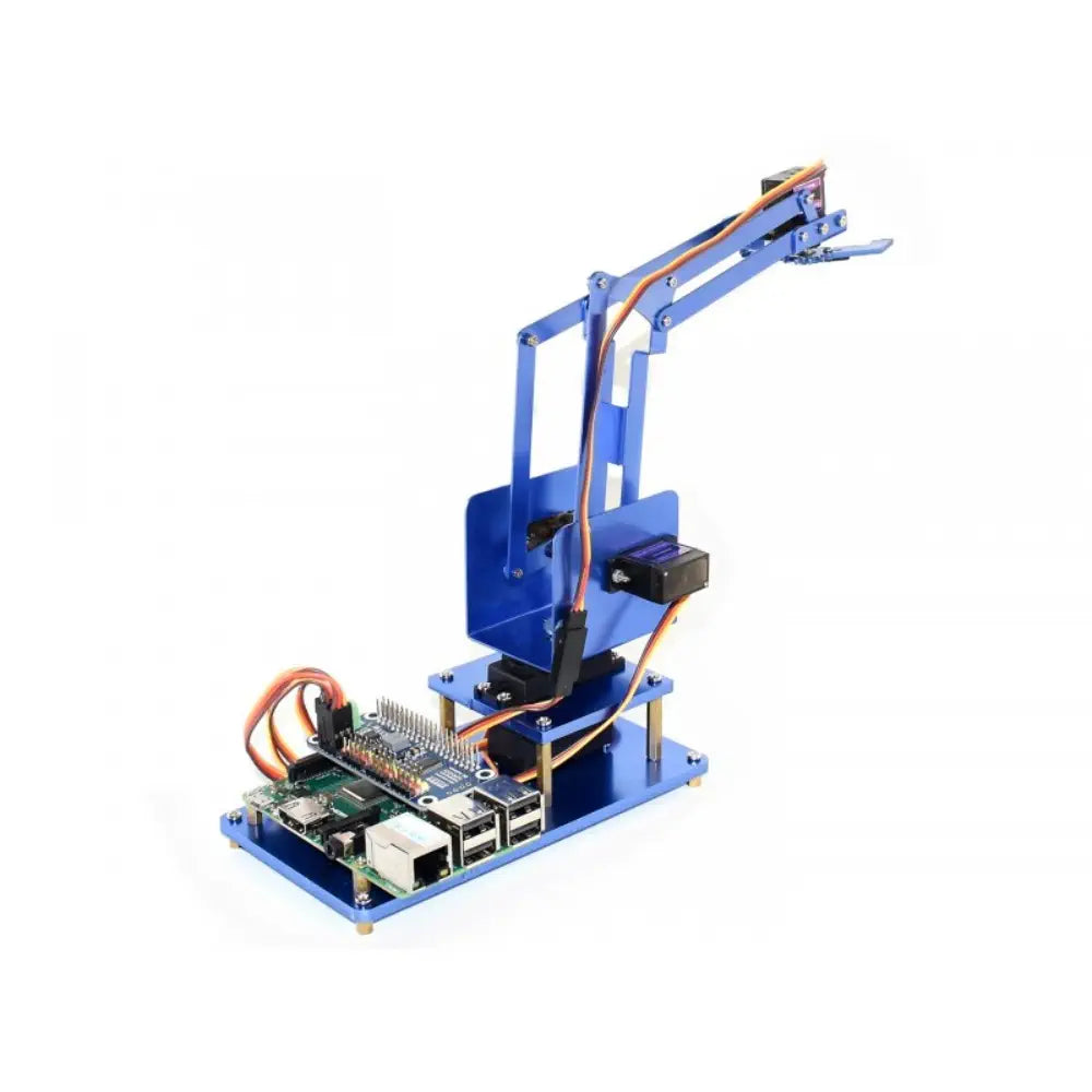 Waveshare 4-DOF Metal Robot Arm Kit for Raspberry Pi, Bluetooth/WiFi ...