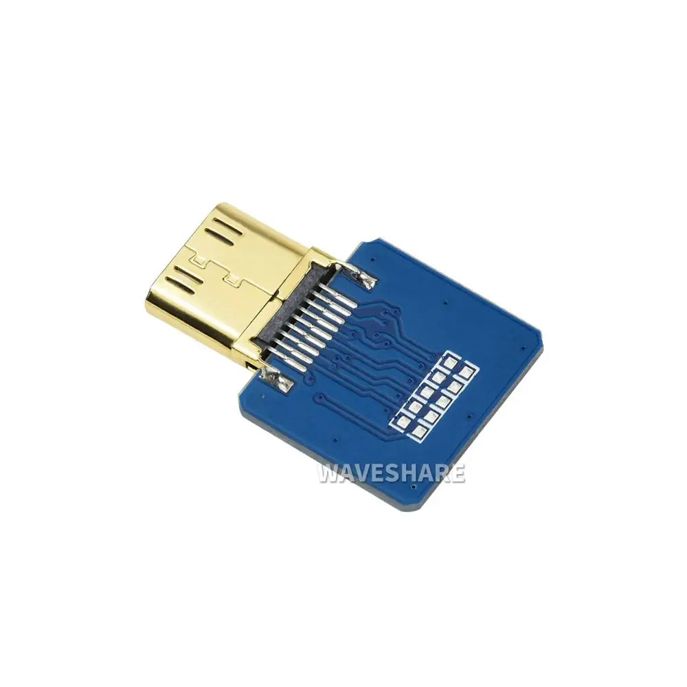 Waveshare DIY HDMI Cable: Mini HDMI Adapter Horizontal - RobotShop