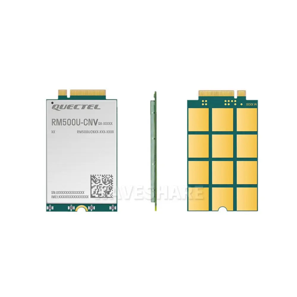 Waveshare Quectel RM500U-CNV Series 5G Sub-6 GHz Module, M.2 Form ...