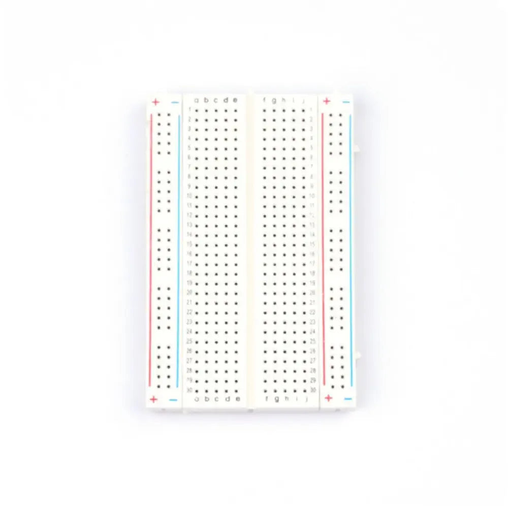 White Solderless Prototype PCB Board Breadboard 400 Tie-points 83x55mm ...